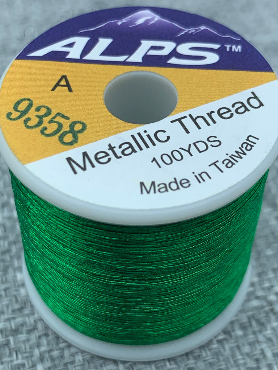 Alps Metallic Rod Wrapping Thread - Green. Size A. – Virgin River Anglers